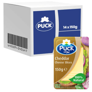 Buy Puck Cheddar Cheese Slice Online at Best Price | Goodfood.ae ...